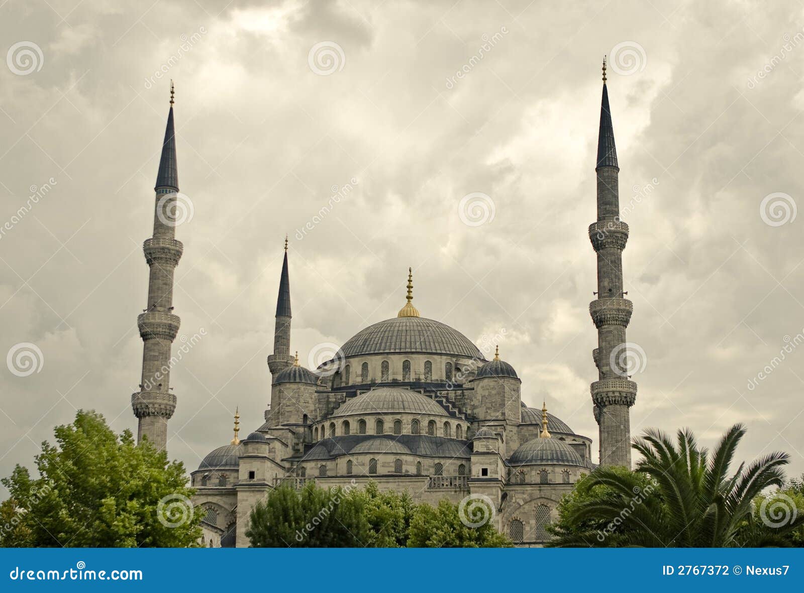 Blue Mosque Istanbul stock photo. Image of script, famous - 2767372