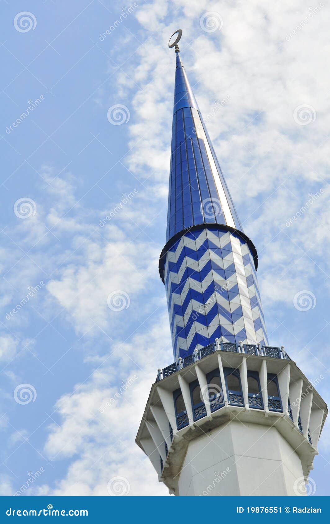 The blue mosque minaret stock image. Image of muslim - 19876551