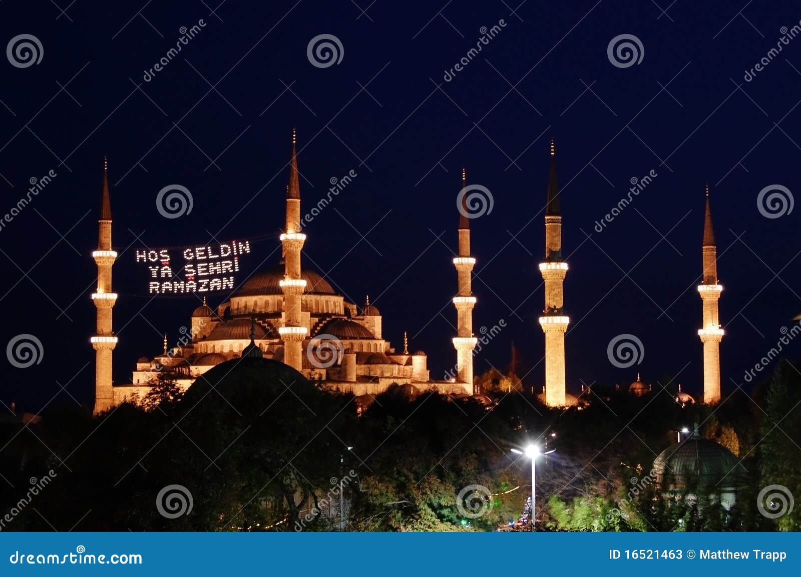 Blue Mosque at Night in Istanbul, Turkey Stock Image - Image of islam ...