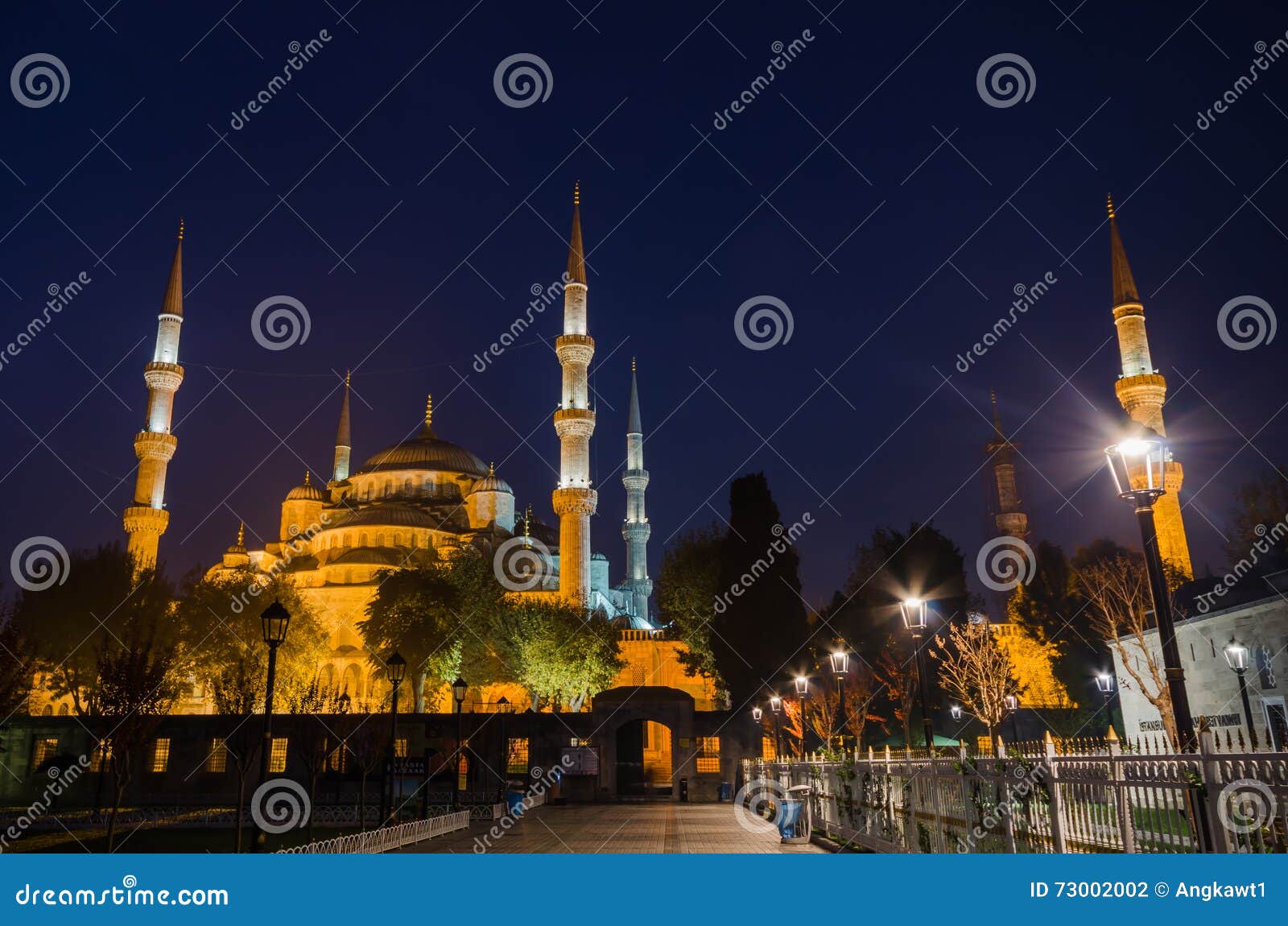 Blue Mosque at Night, Istanbul. Editorial Photography - Image of color ...