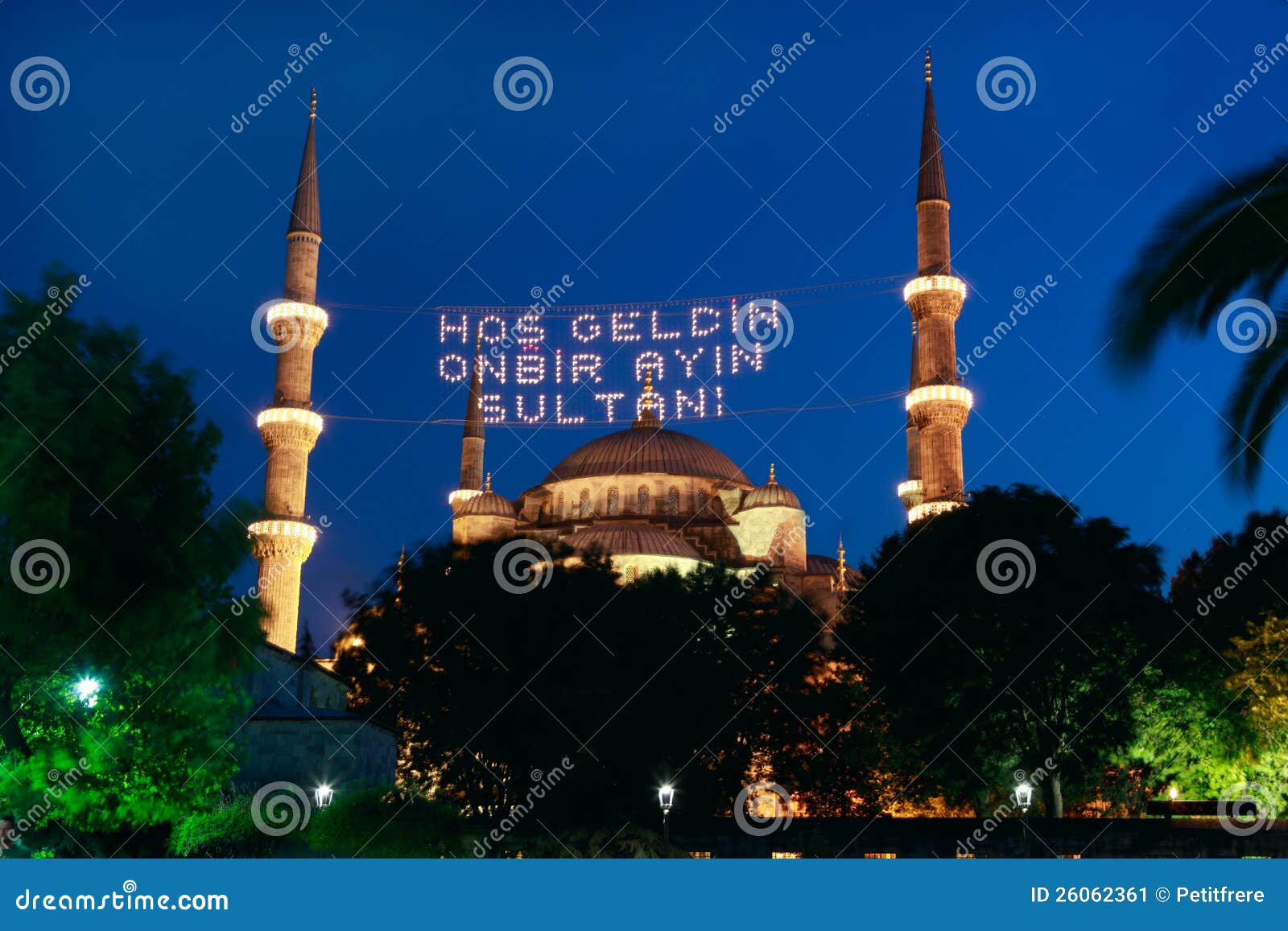 Blue Mosque in Ramadan in Istanbul,Turkey Stock Image - Image of ...
