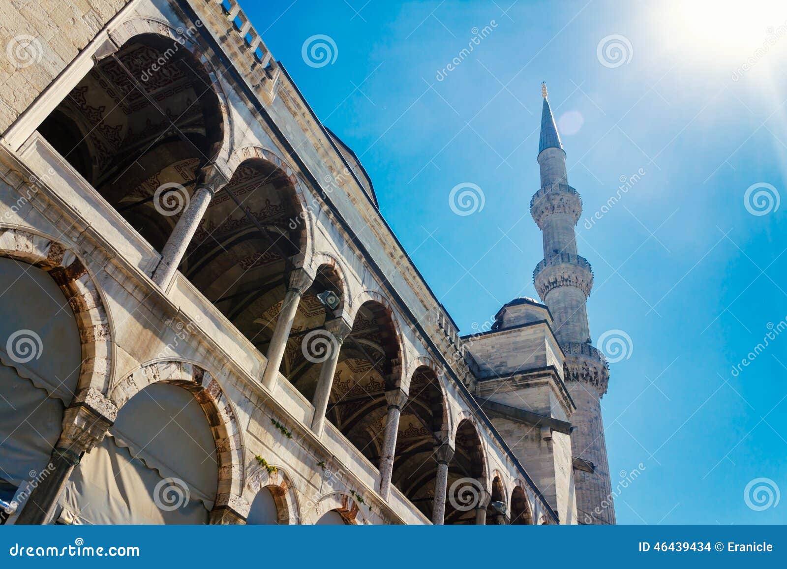 Blue Mosque side view stock photo. Image of fragment - 46439434