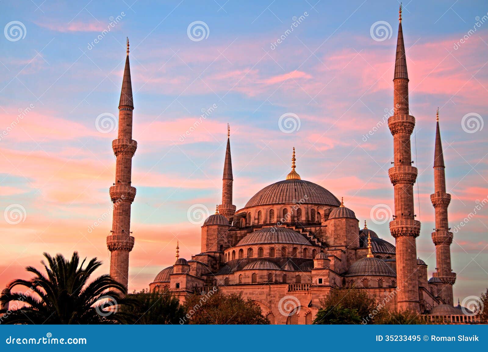 Blue Mosque at Sunrise, Istanbul Stock Image - Image of eastern ...