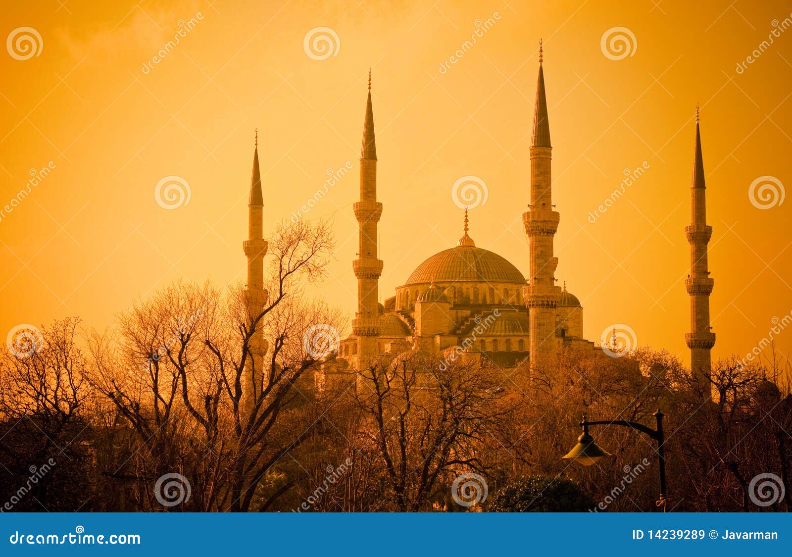 Blue Mosque at Sunset, Istambul Stock Image - Image of byzantine ...