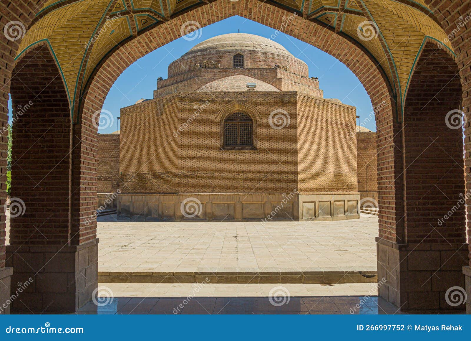 Blue mosque in Tabriz, Ir stock photo. Image of mosque - 266997752