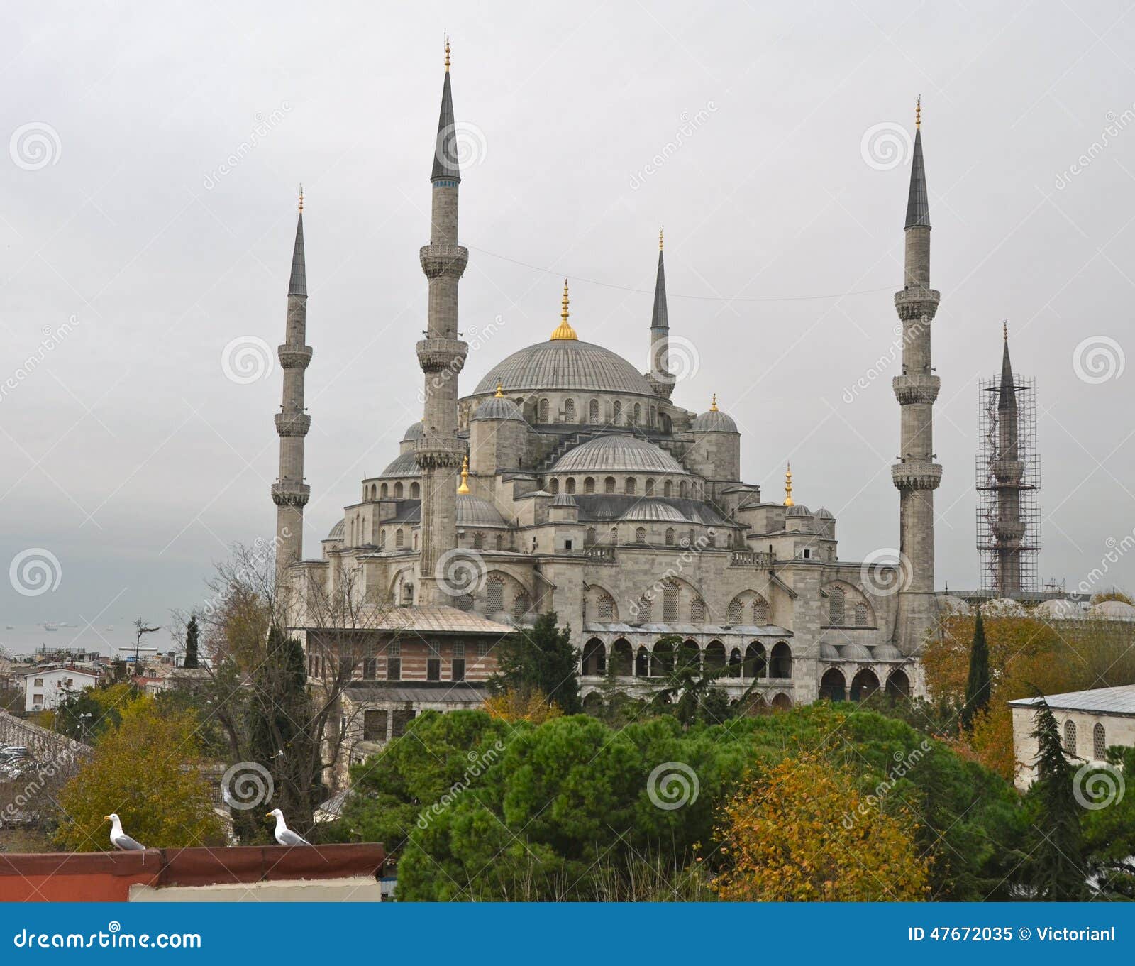 Blue Mosque in the Winter, Istambul. Stock Image - Image of ...