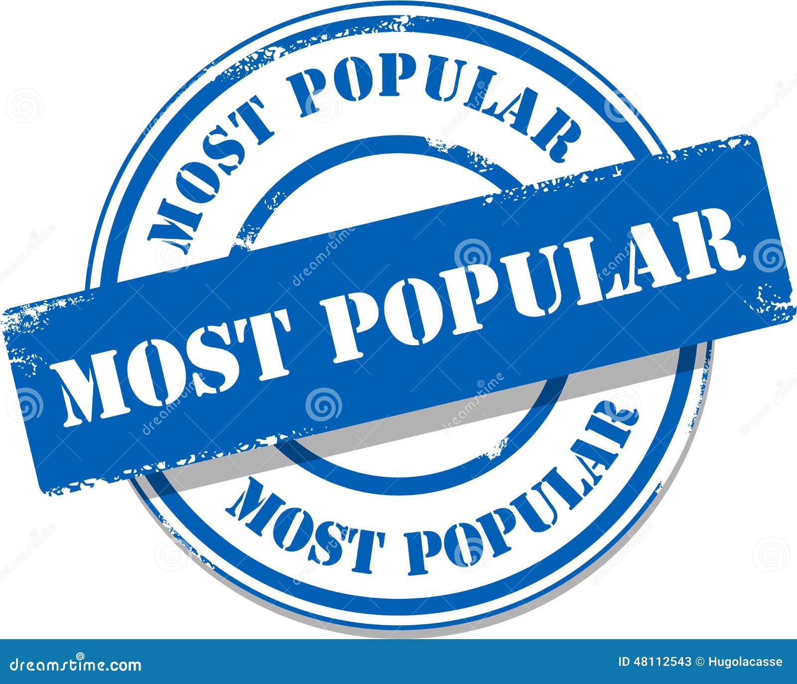 Blue Most Popular Tag Stamp Stock Vector - Illustration of product ...