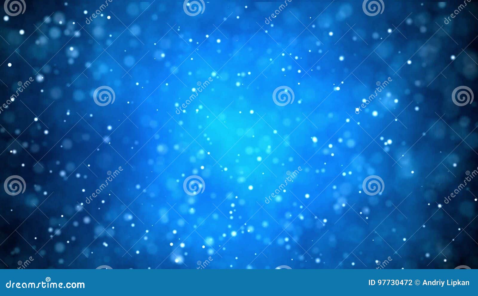 Blue Motion Background Light and Rising Blinking Particles Stock ...