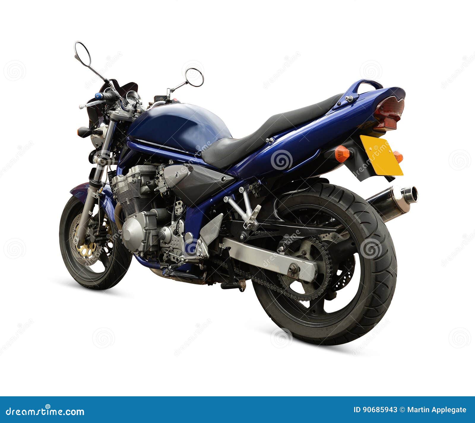 Blue motorbike stock image. Image of vehicular, motorsports - 90685943