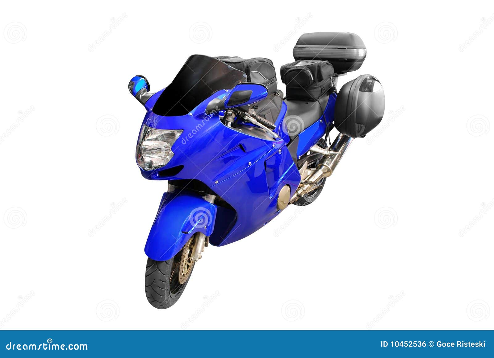 Blue motorcycle stock photo. Image of ride, motorcycle - 10452536