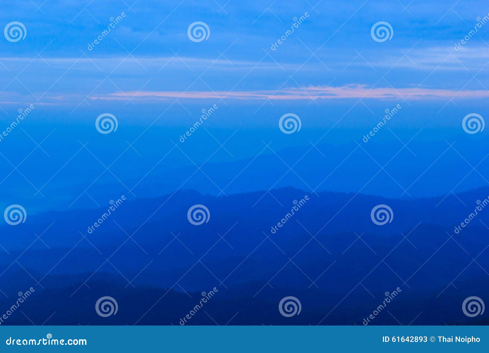 Blue Mountain with Blue Sky. Stock Image - Image of valley, wilderness ...