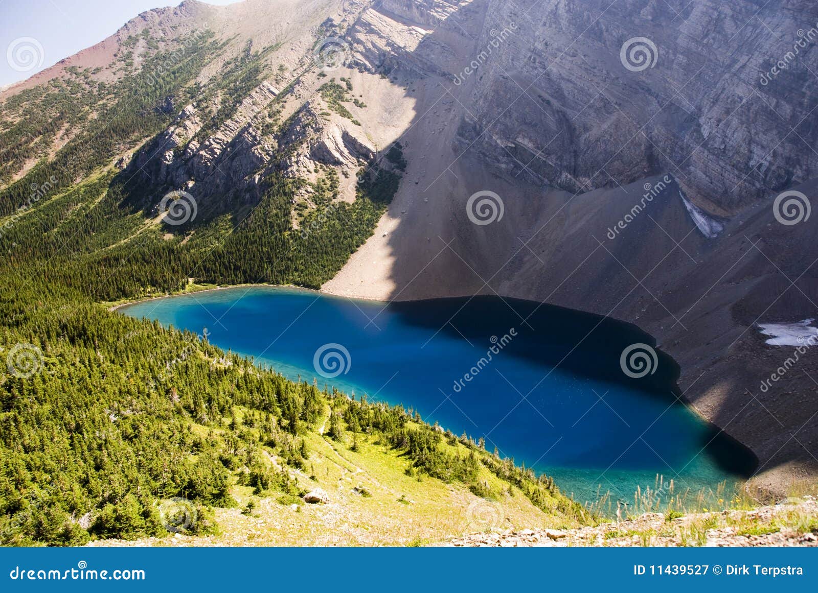Blue mountain lake stock image. Image of lakes, mountains - 11439527