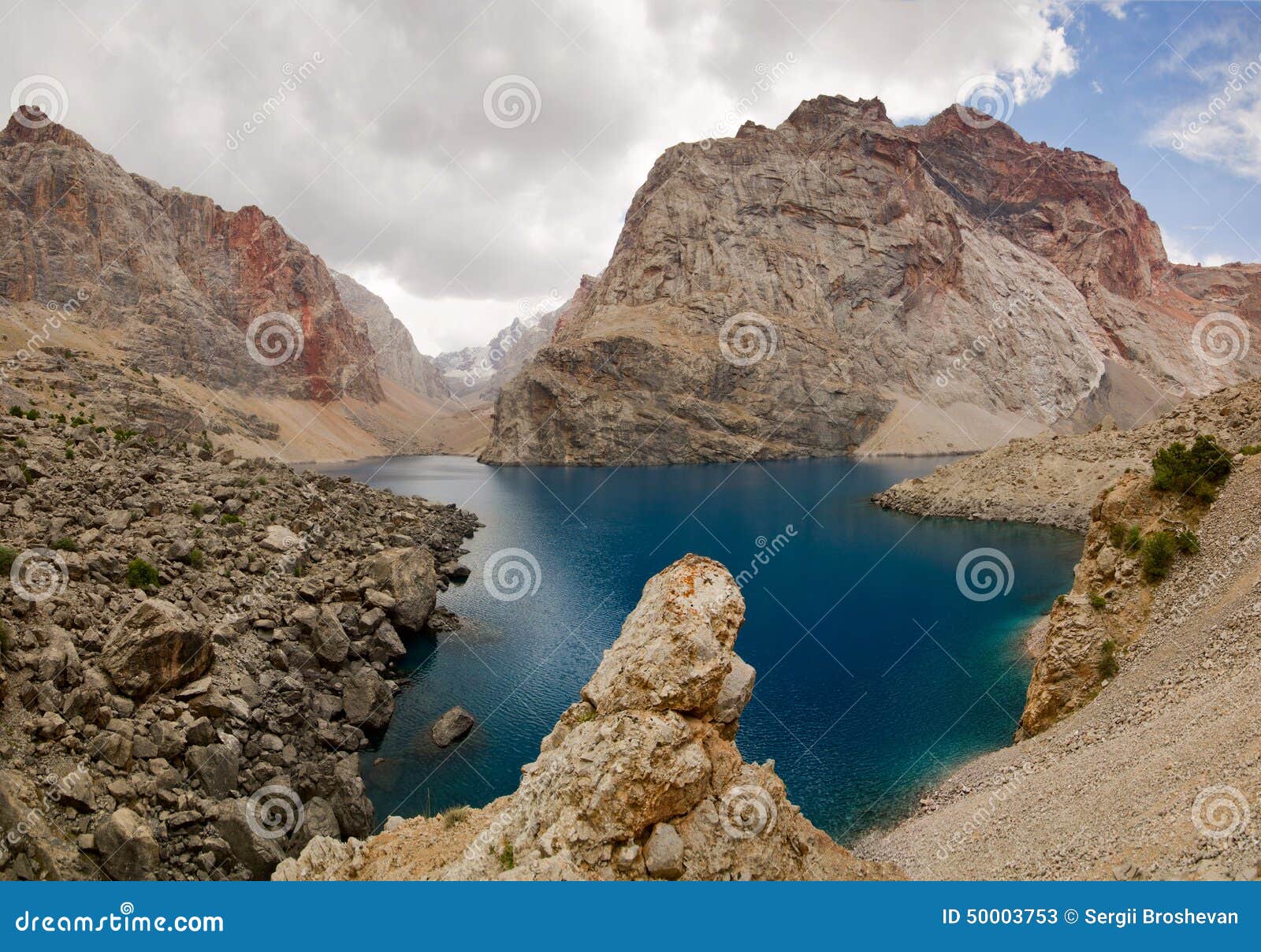 Blue Mountain Lake at Sunset Stock Image - Image of misty, peak: 50003753