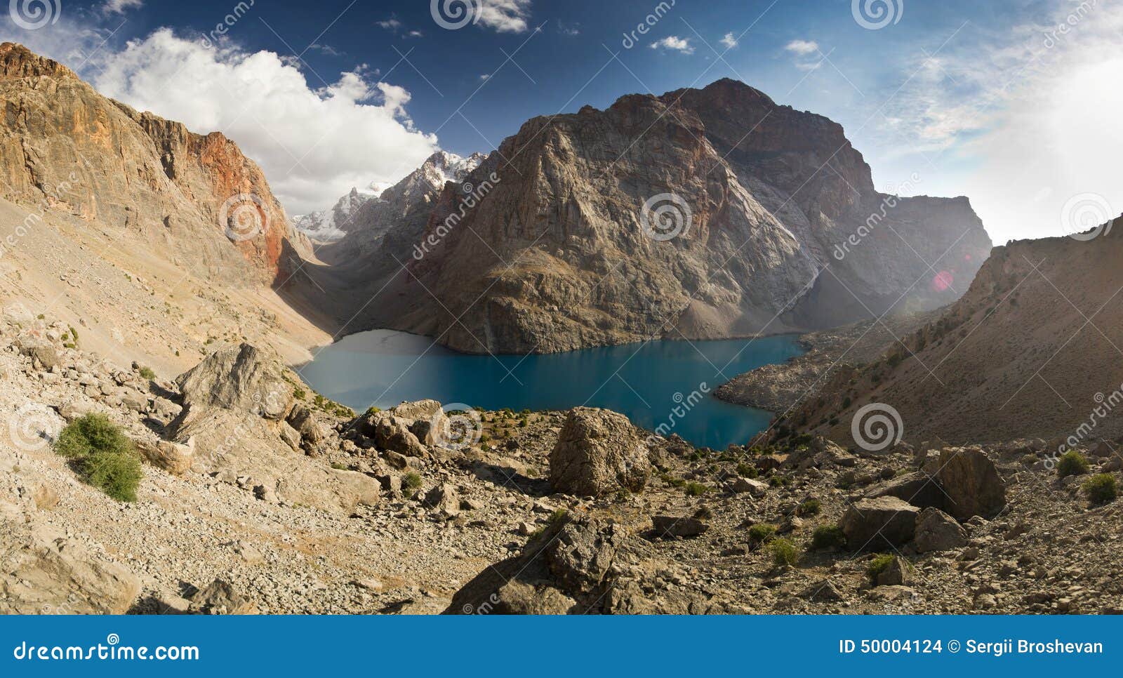 Blue Mountain Lake at Sunset Stock Photo - Image of rock, aerial: 50004124