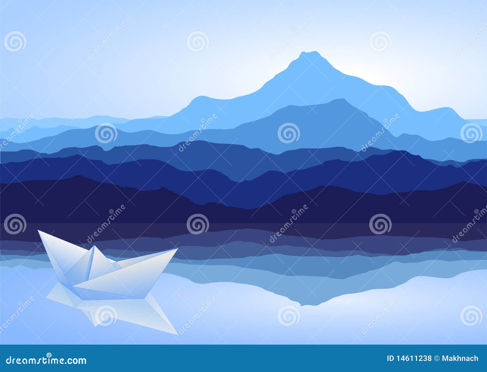 Paper Ship Origami Infographics Vector Illustration | CartoonDealer.com ...