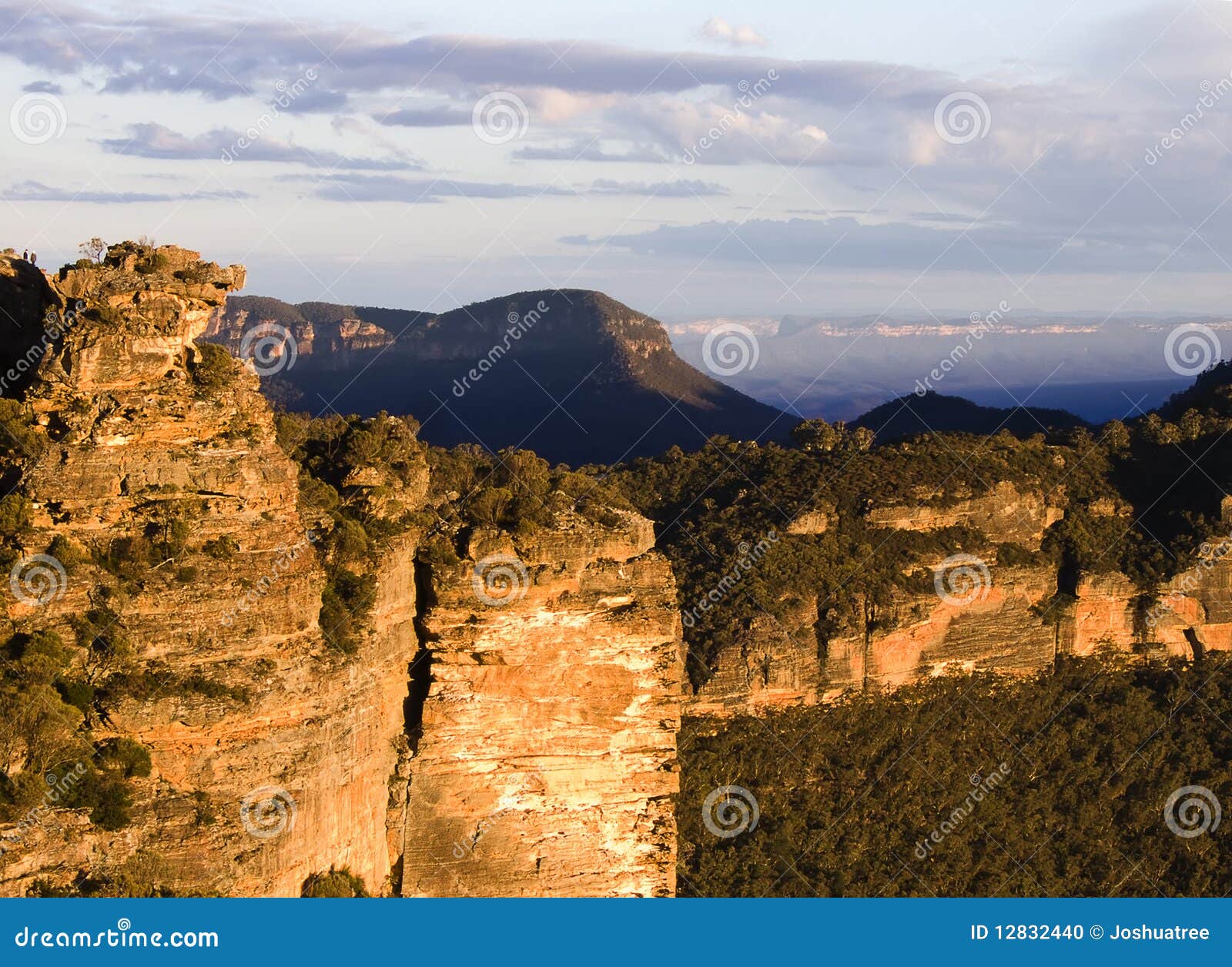 Blue Mountains Sunset, Australia Stock Photo - Image of clouds ...