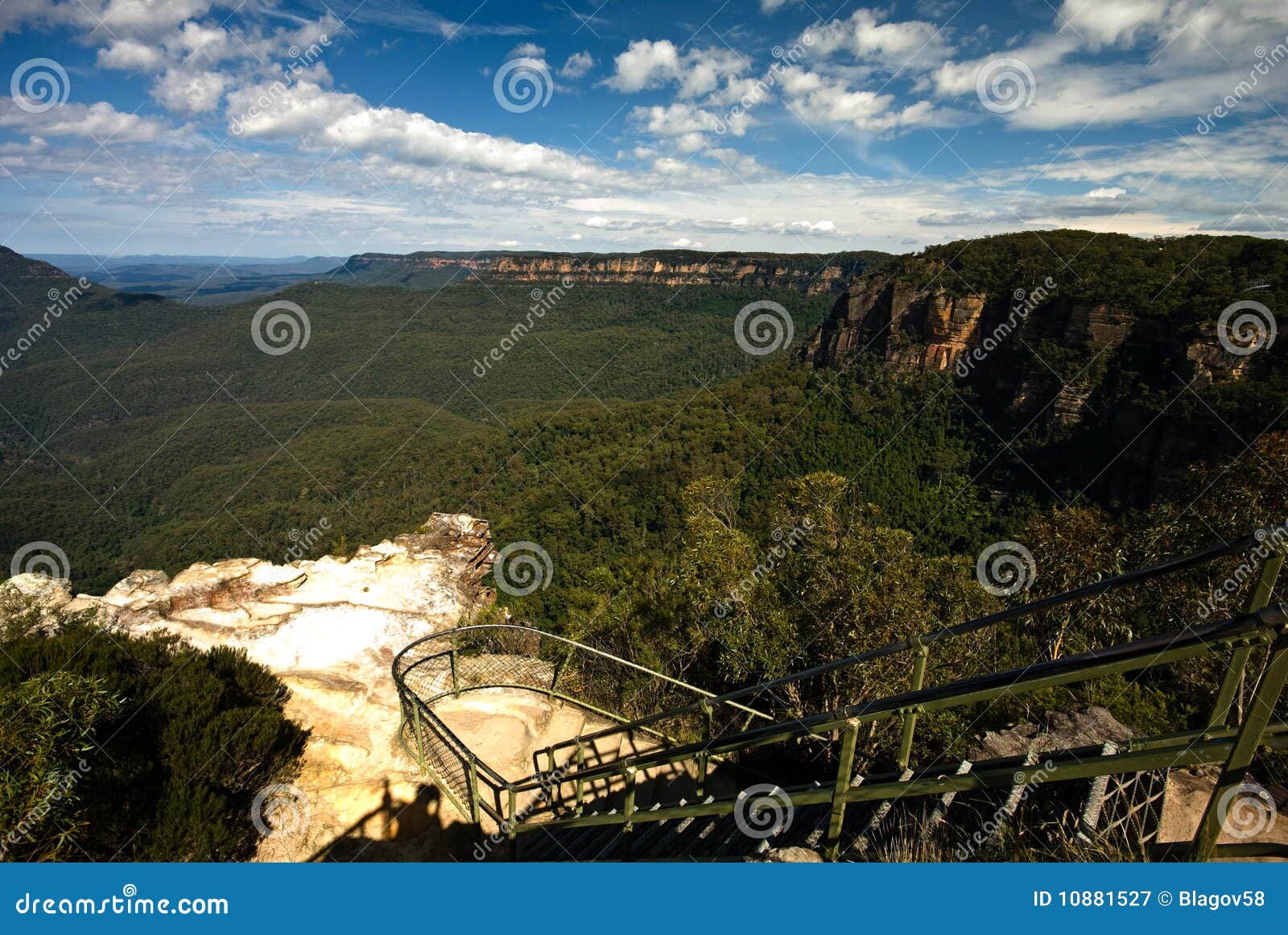 Blue Mountains. Viewing Platform Stock Image - Image of tramping ...