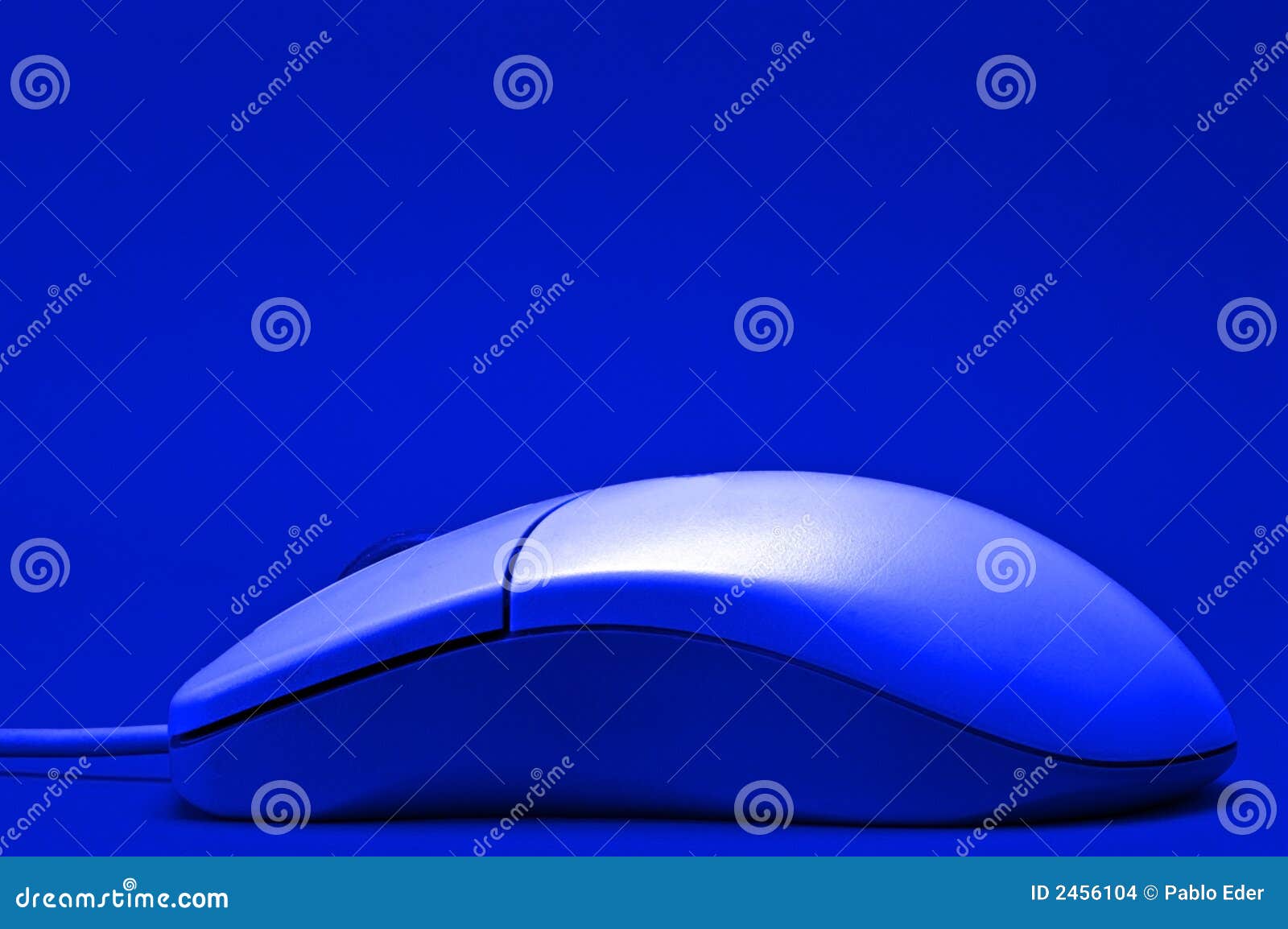 Blue mouse stock photo. Image of cord, wheel, tech, internet - 2456104