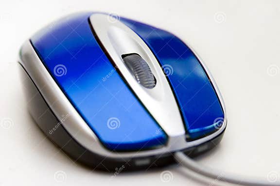 Blue mouse stock image. Image of black, detail, object - 642783