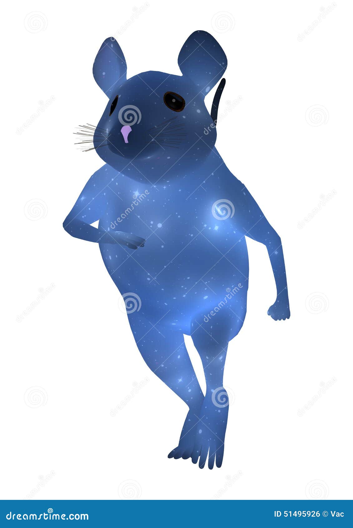 Blue Mouse stock illustration. Illustration of exercise - 51495926