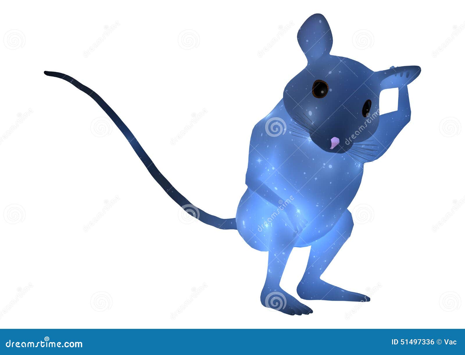 Blue Mouse stock illustration. Illustration of white - 51497336
