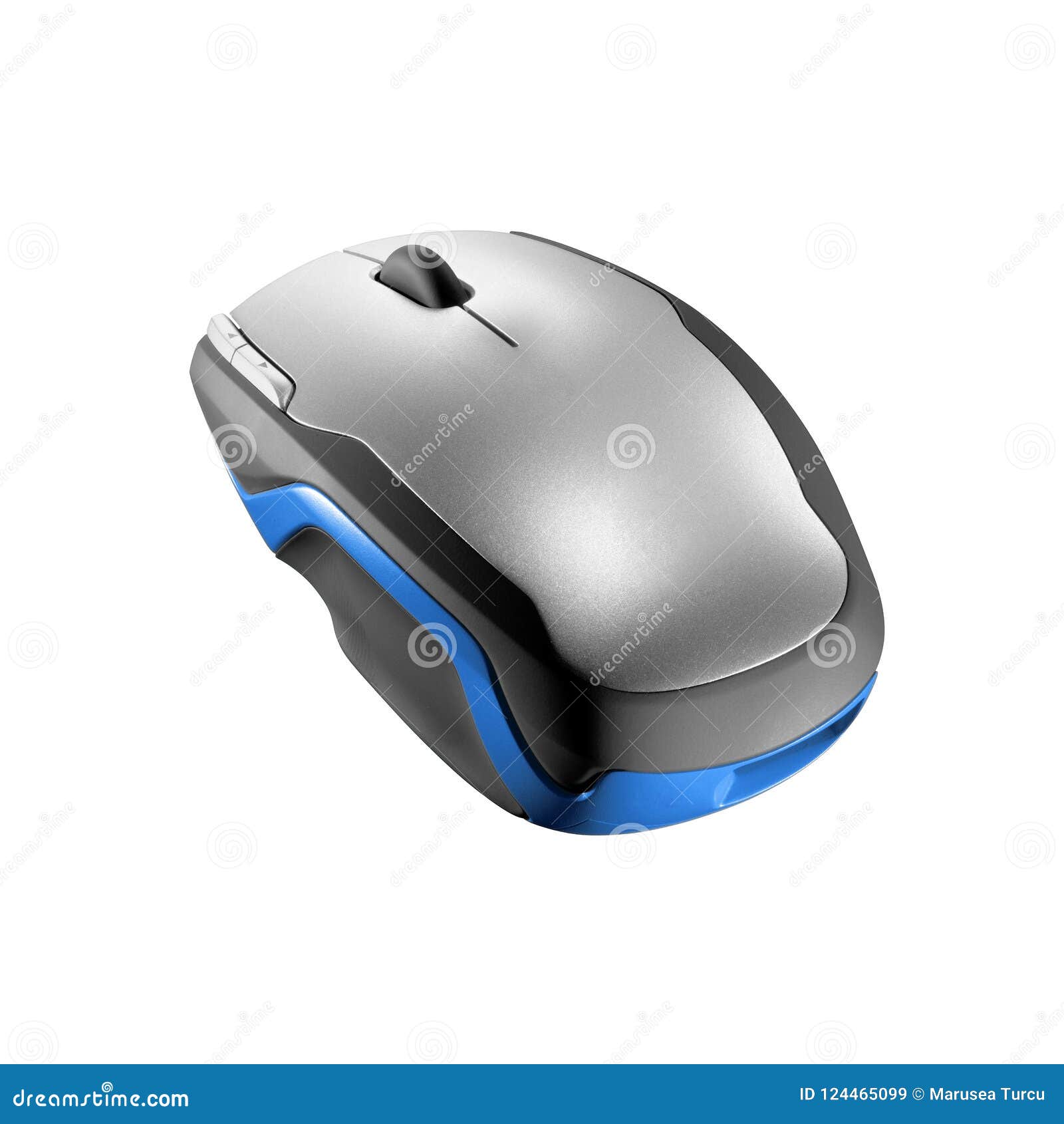 Blue mouse isolated stock image. Image of blue, mouse - 124465099