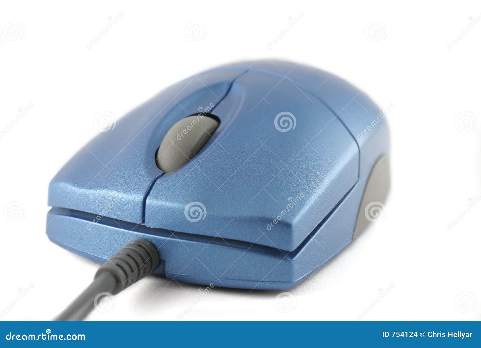 Blue Mouse on white stock photo. Image of control, scroll - 754124