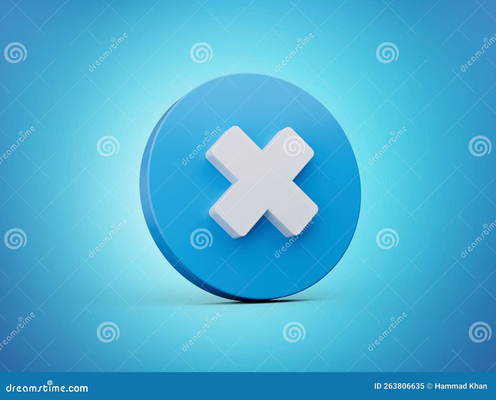 Blue Multiple Math Symbol. 3D Illustration on White Background Stock ...