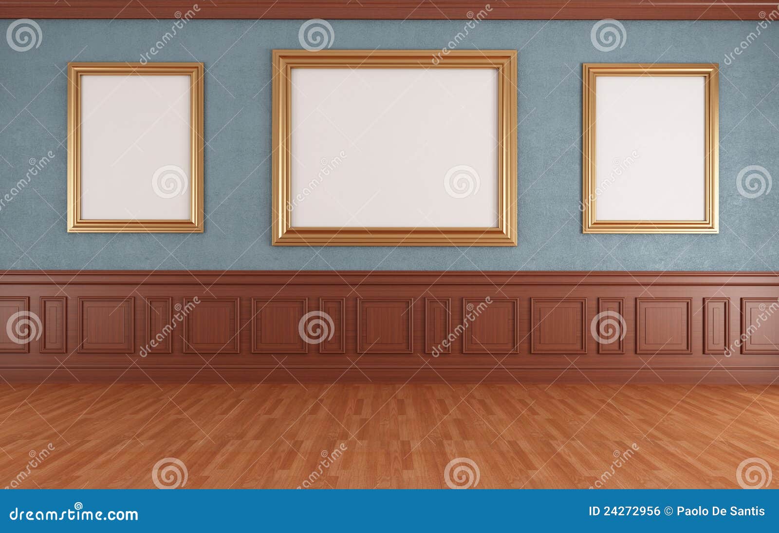 Blue museum stock illustration. Illustration of empty - 24272956