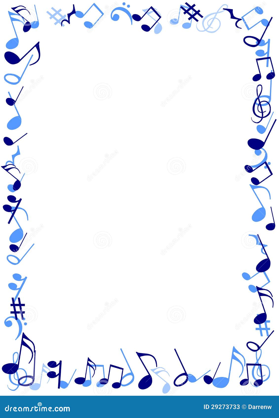 Blue Music Note Symbol Vector Illustration | CartoonDealer.com #23724908