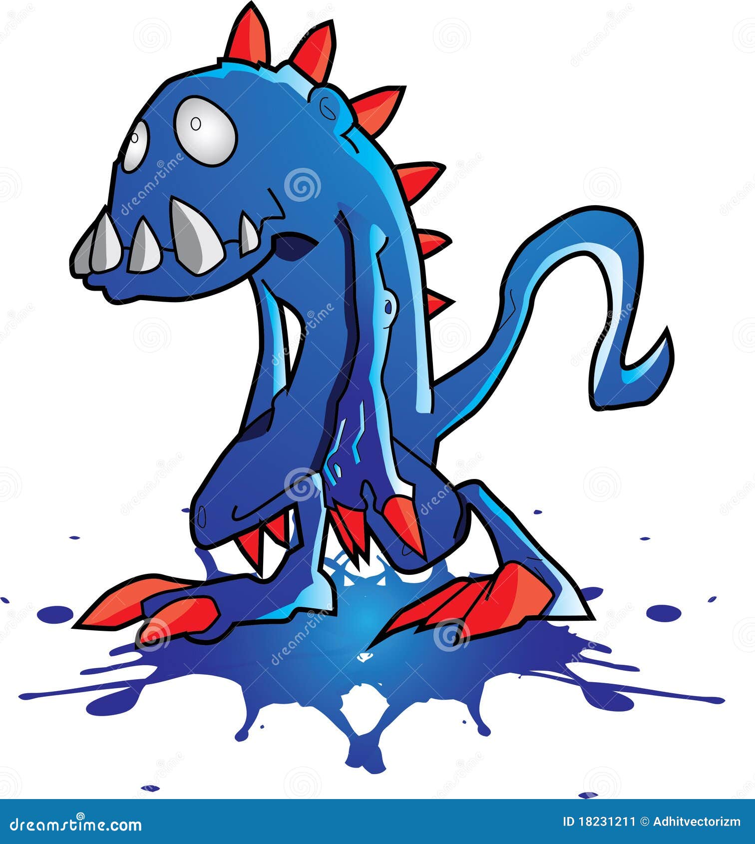 Blue Mutant stock vector. Illustration of fresh, cold - 18231211