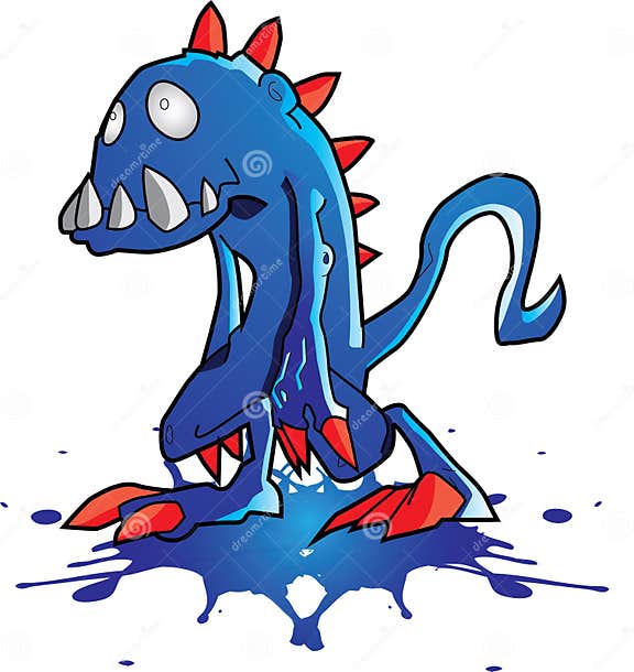 Blue Mutant stock vector. Illustration of fresh, cold - 18231211