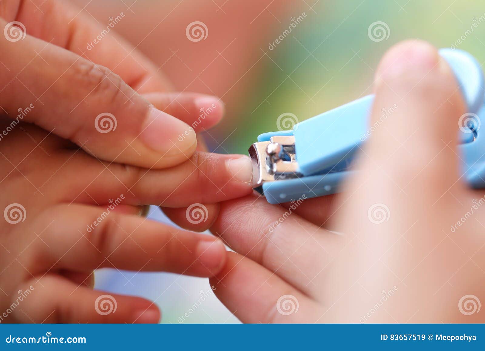 Blue Nail clipper. stock image. Image of nail, clipper - 83657519