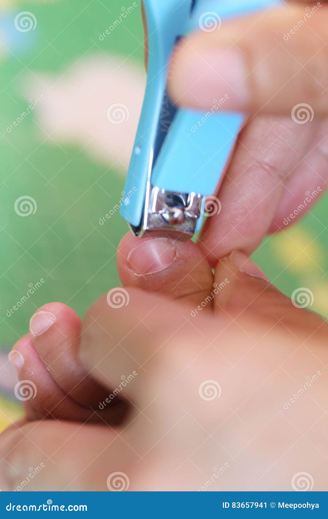 Blue Nail clipper. stock image. Image of nail, person - 83657941