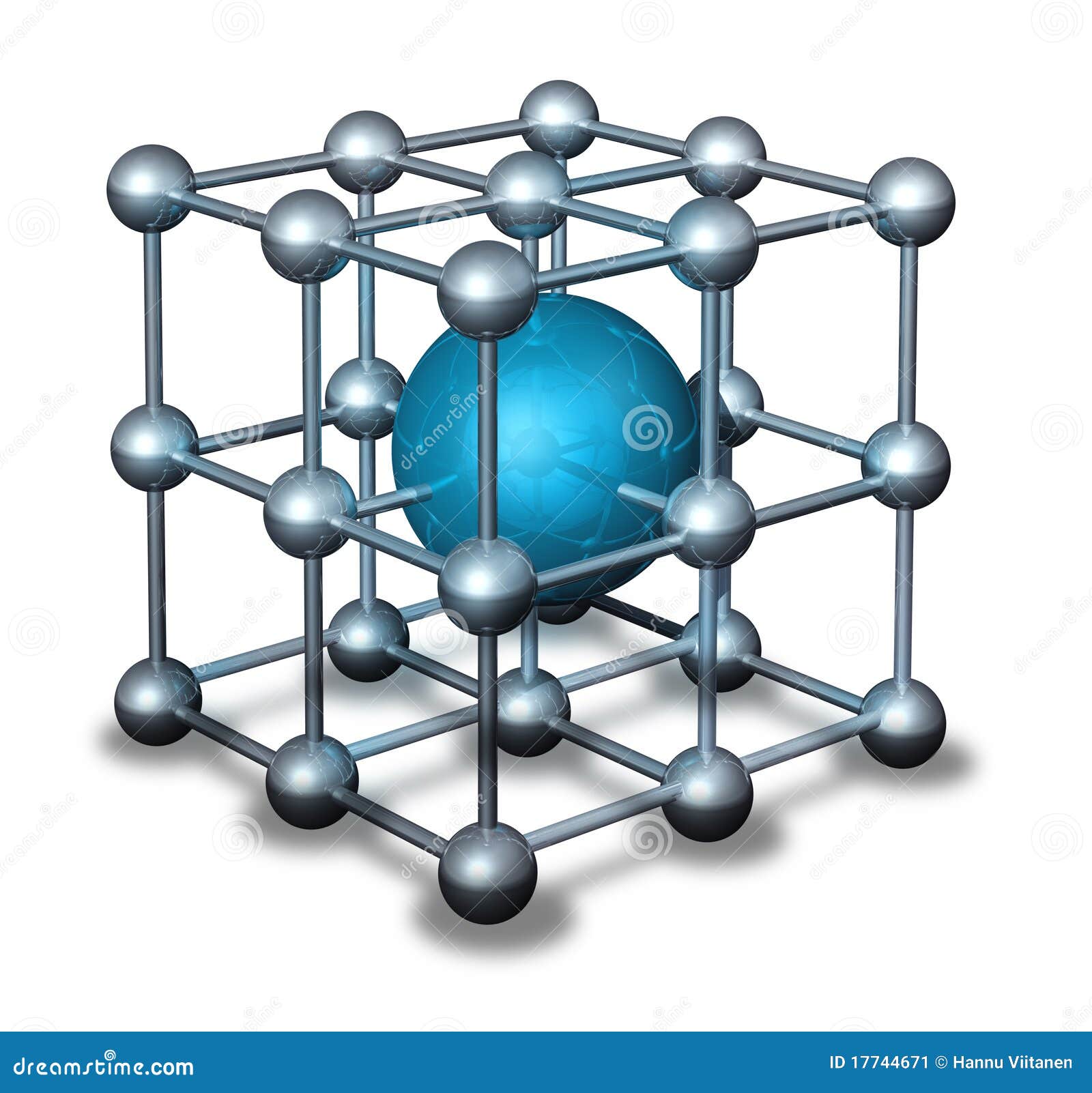 Blue nanoparticle atom stock illustration. Illustration of metallic ...