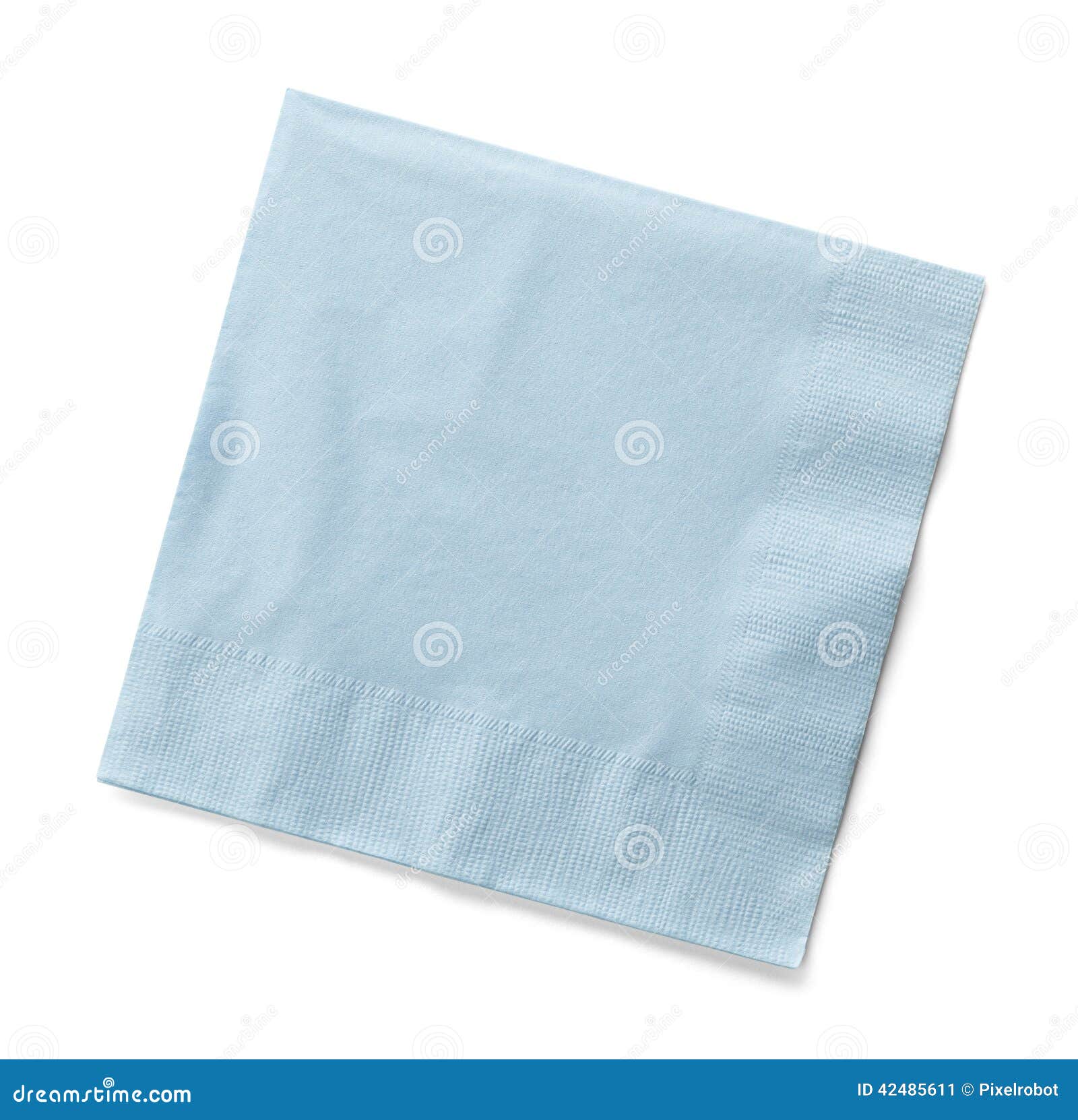 Blue Napkin stock image. Image of kitchen, space, coaster - 42485611