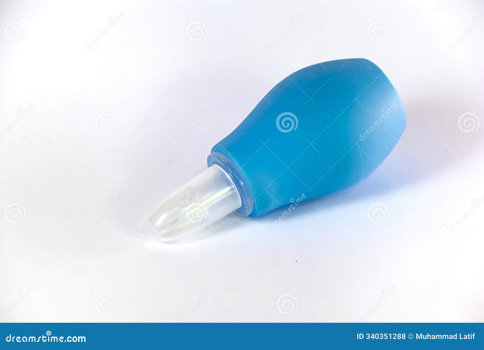 Blue Nasal Suction Device for Children Isolated on White Stock Photo ...