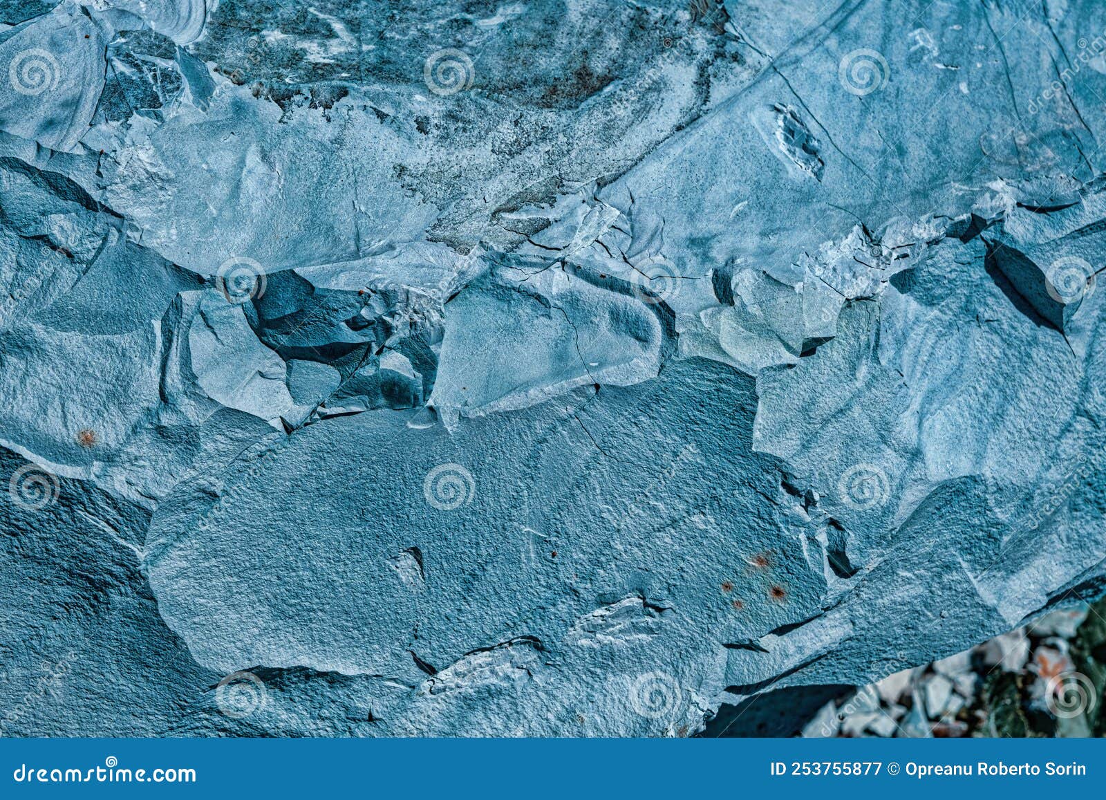 Blue natural rock texture stock image. Image of close - 253755877