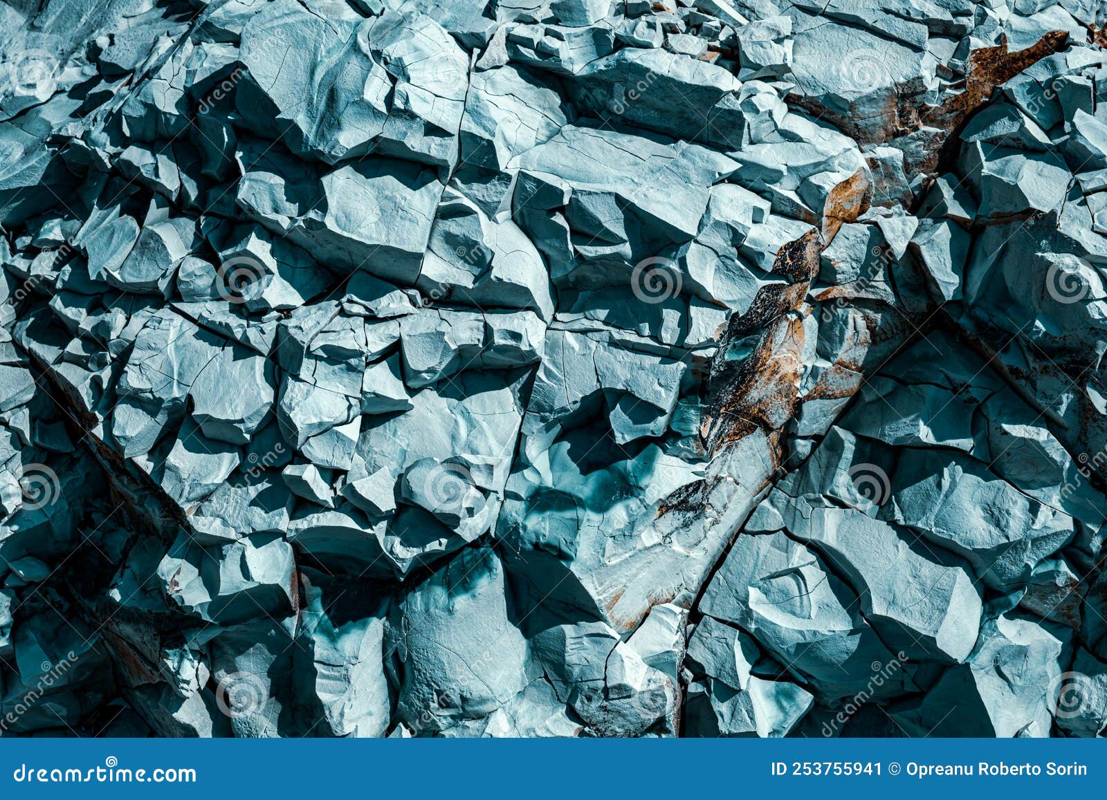 Blue natural rock texture stock image. Image of building - 253755941