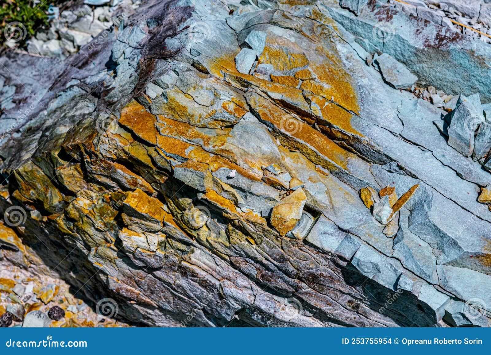 Blue natural rock texture stock photo. Image of beauty - 253755954
