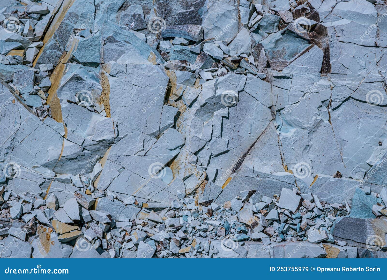 Blue natural rock texture stock image. Image of natural - 253755979