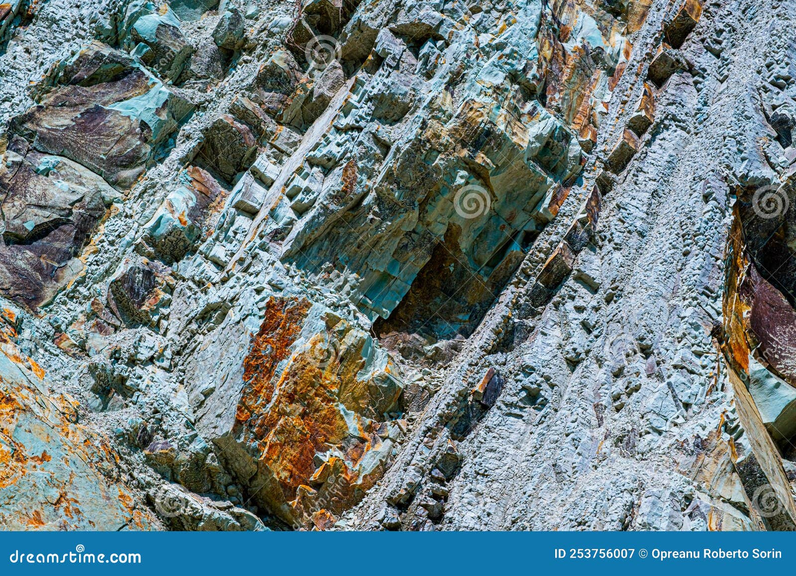 Blue natural rock texture stock image. Image of abstract - 253756007