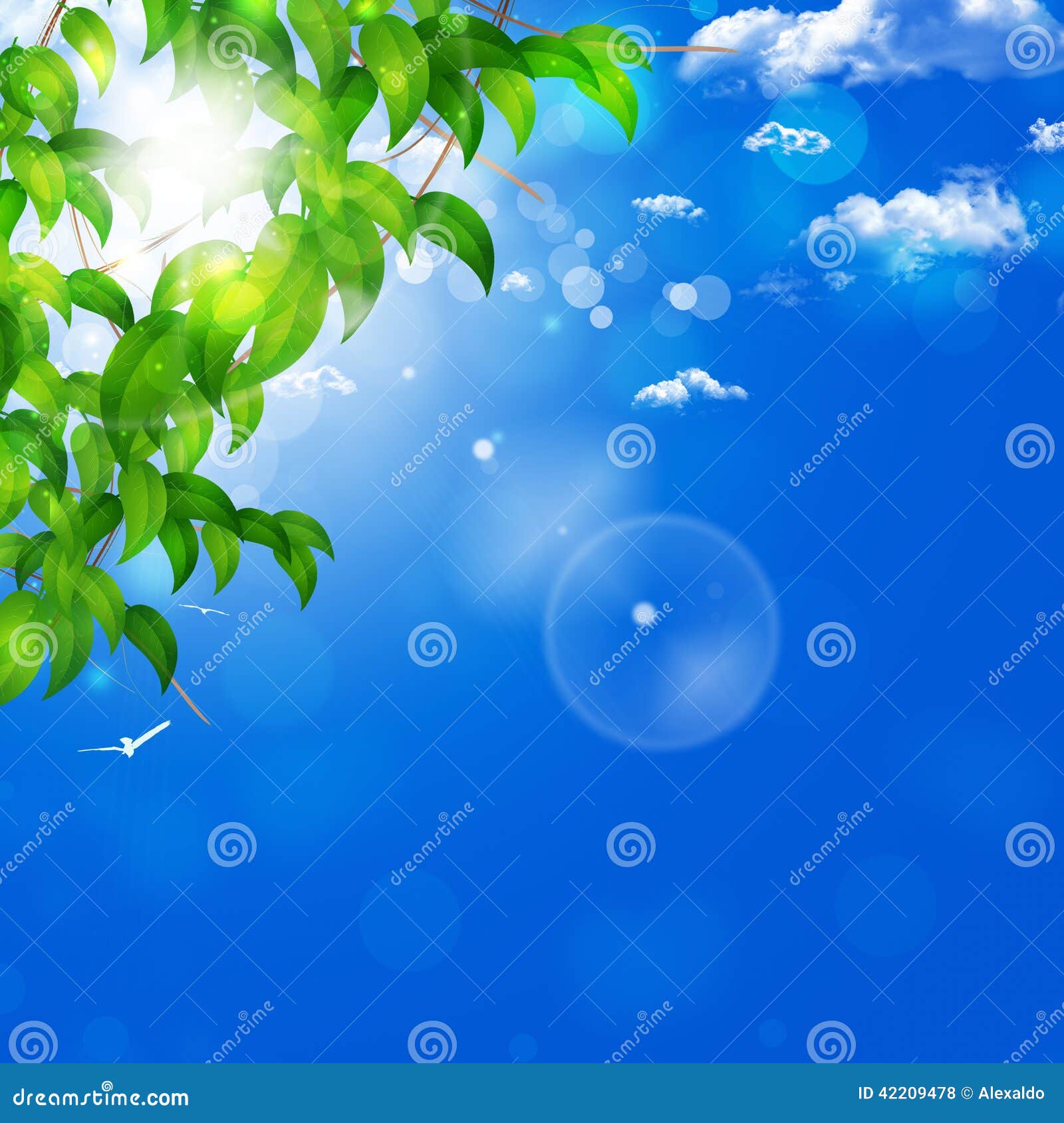 Blue Nature Background stock illustration. Illustration of blur - 42209478