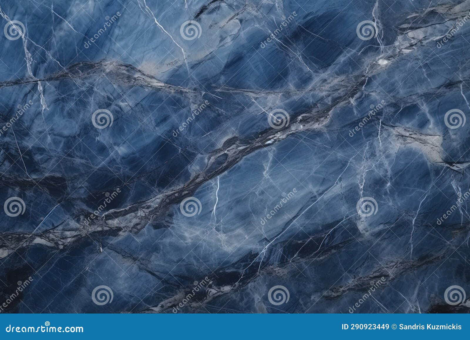 Blue Navy Marble Texture Background. Generative AI Stock Illustration ...