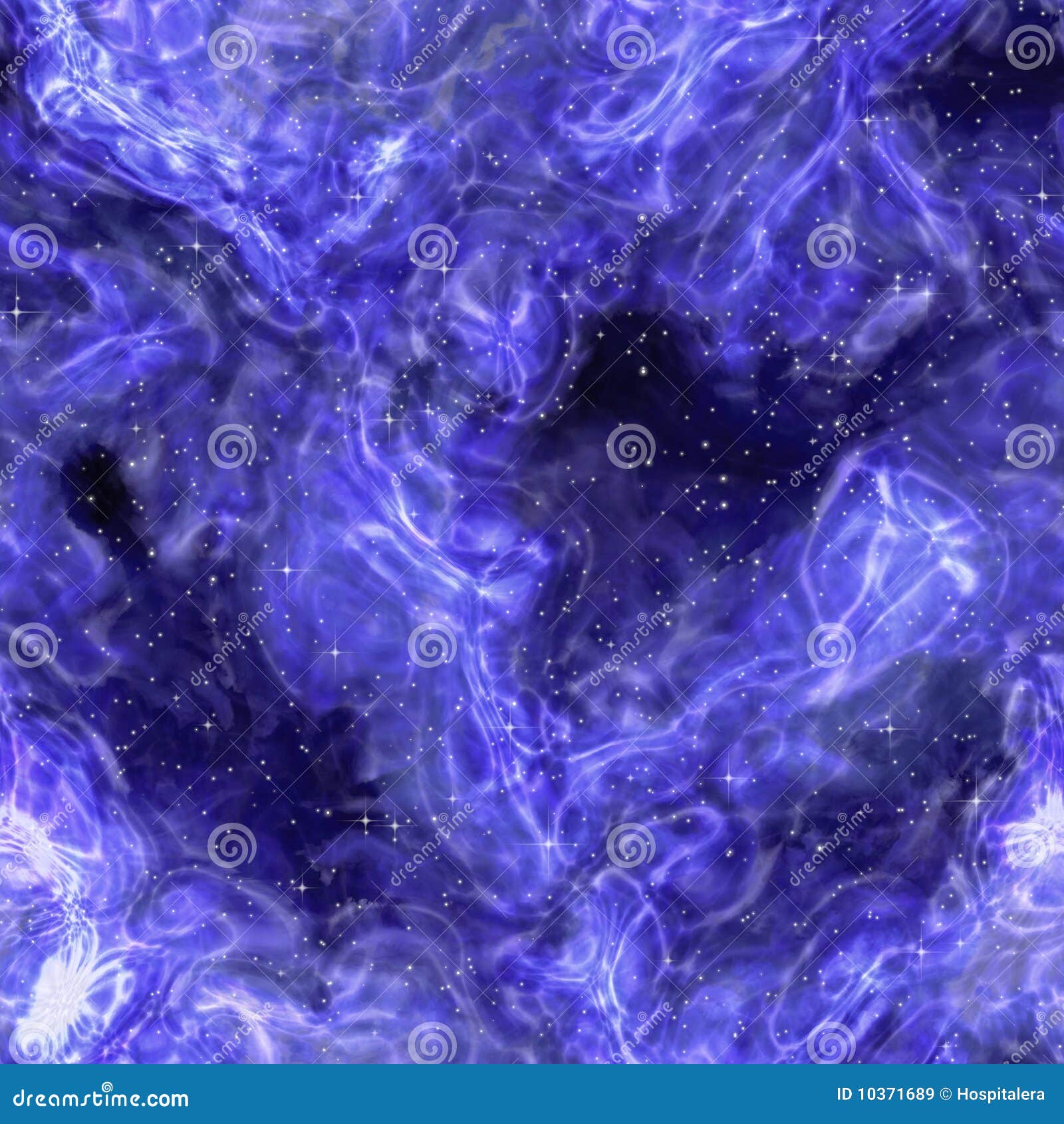 Blue nebula stock illustration. Illustration of infinity - 10371689