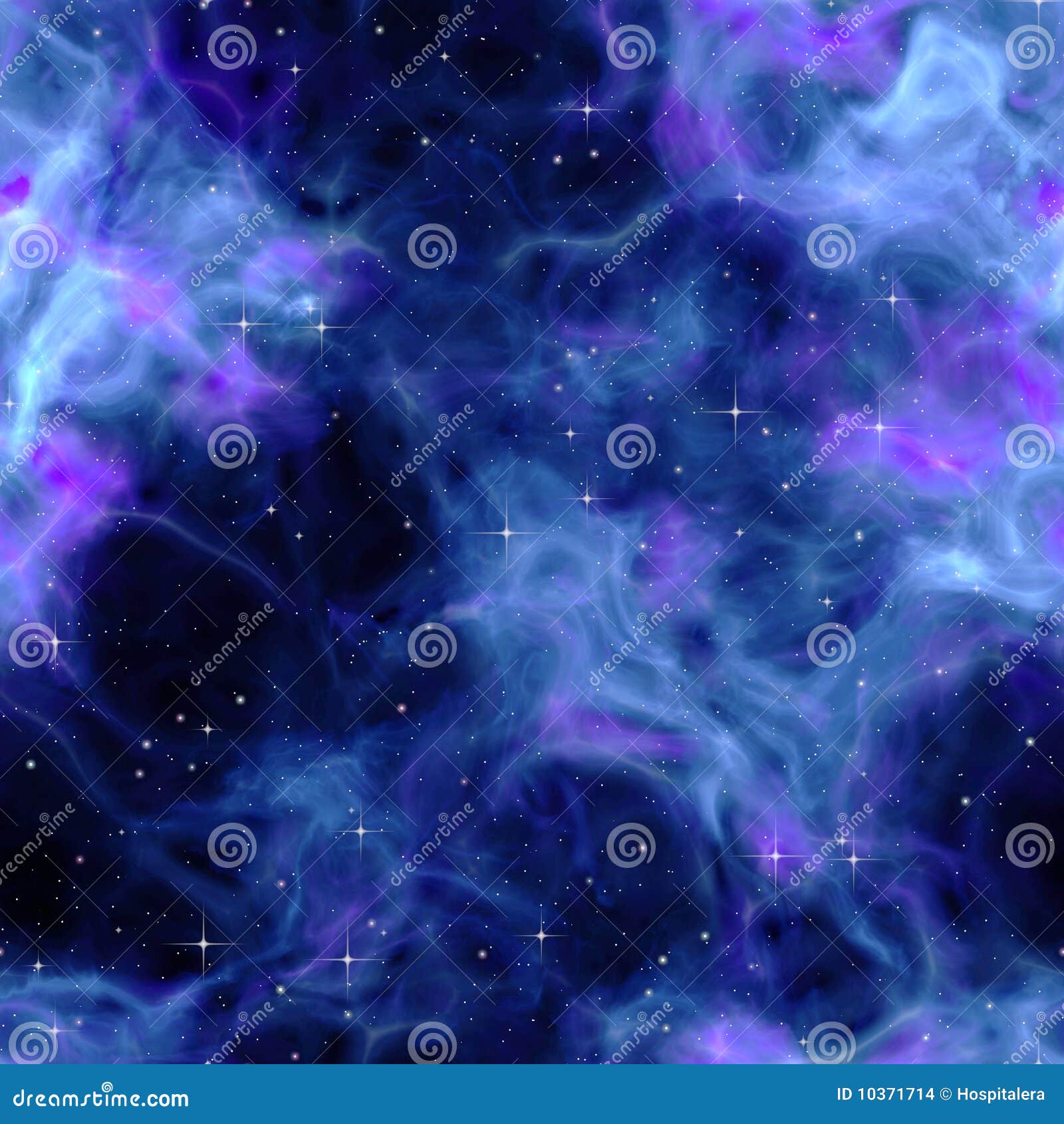 Blue nebula stock illustration. Illustration of celestial - 10371714