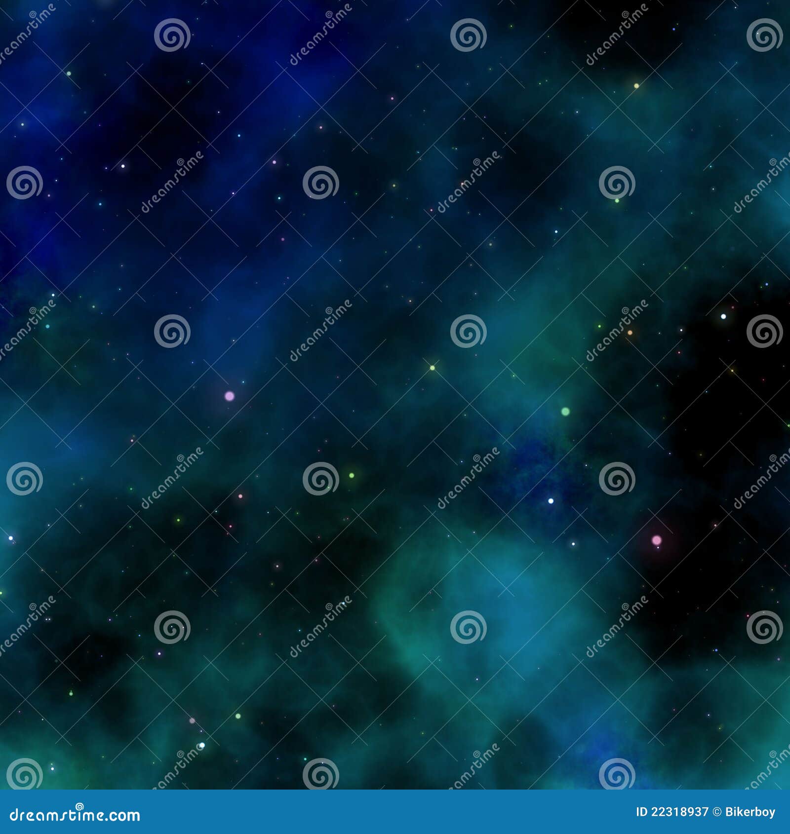 Blue nebula stock illustration. Illustration of gaze - 22318937