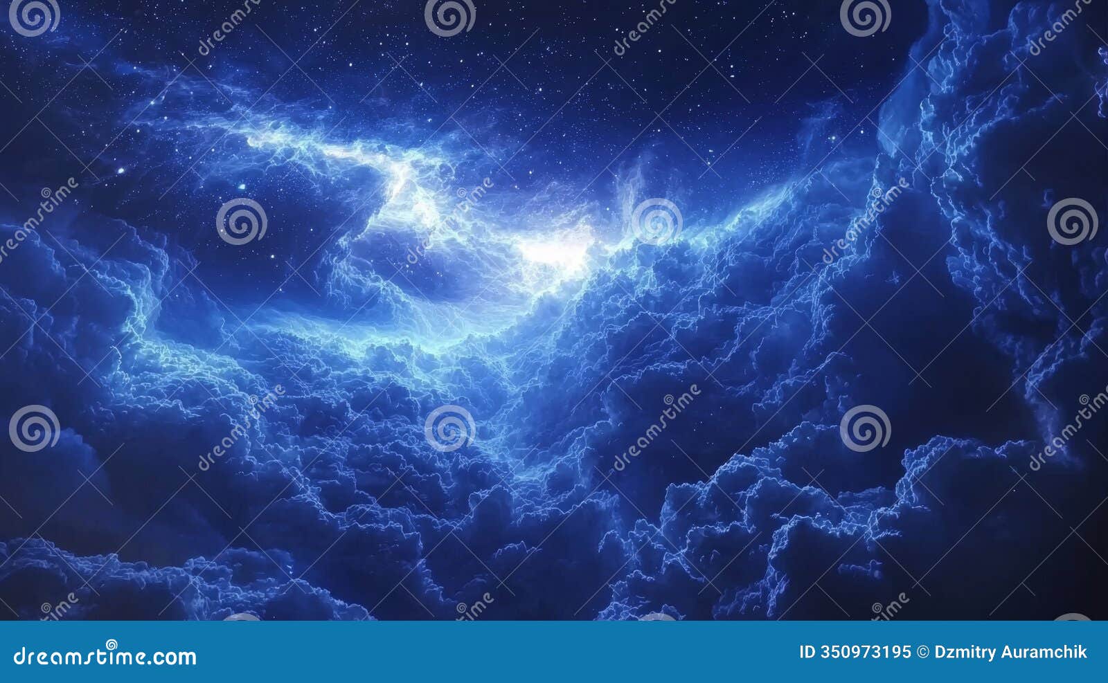 Celestial Night Sky, Imaginative Depiction Of A Starry Sky, Featuring Constellations Of ...