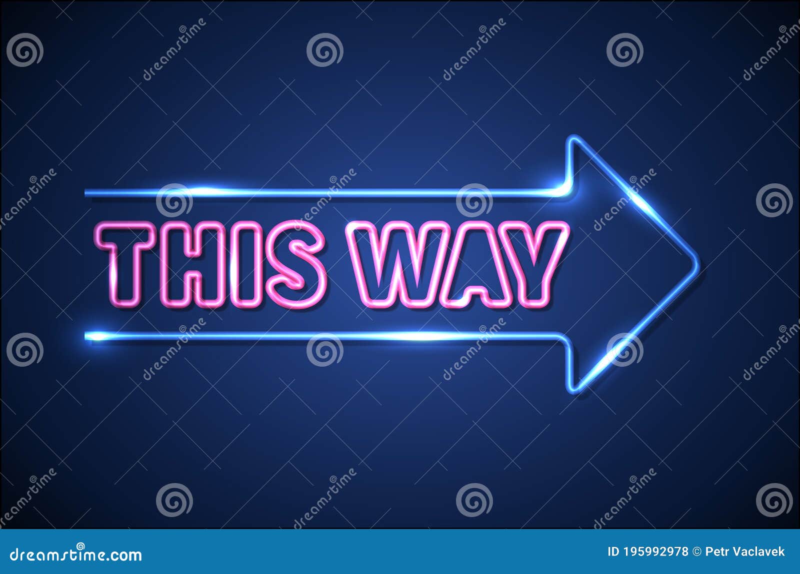 Neon Arrow Vector Glowing Arrows And Illuminated Arrowheads Directions ...