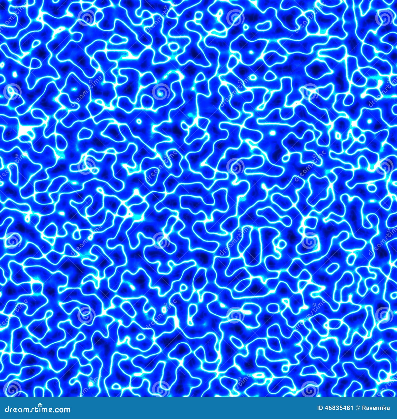 Blue Neon Electric Network Pattern Stock Illustration - Illustration of ...